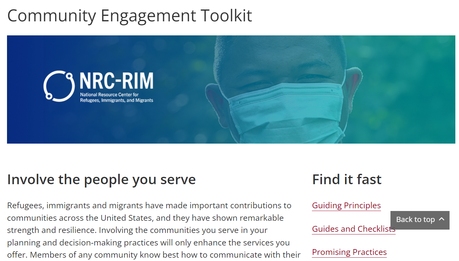 Toolkit: Refugees, Immigrants, and Migrants (RIM) Community Engagement | Vaccine Resource Hub